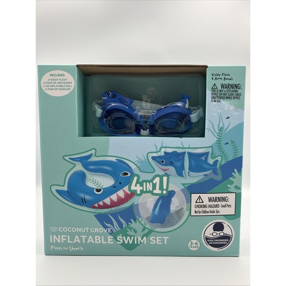 Toys | Coconut Grove 4 In 1 Kids Swim Set Goggles Inflatable Ball Float ...